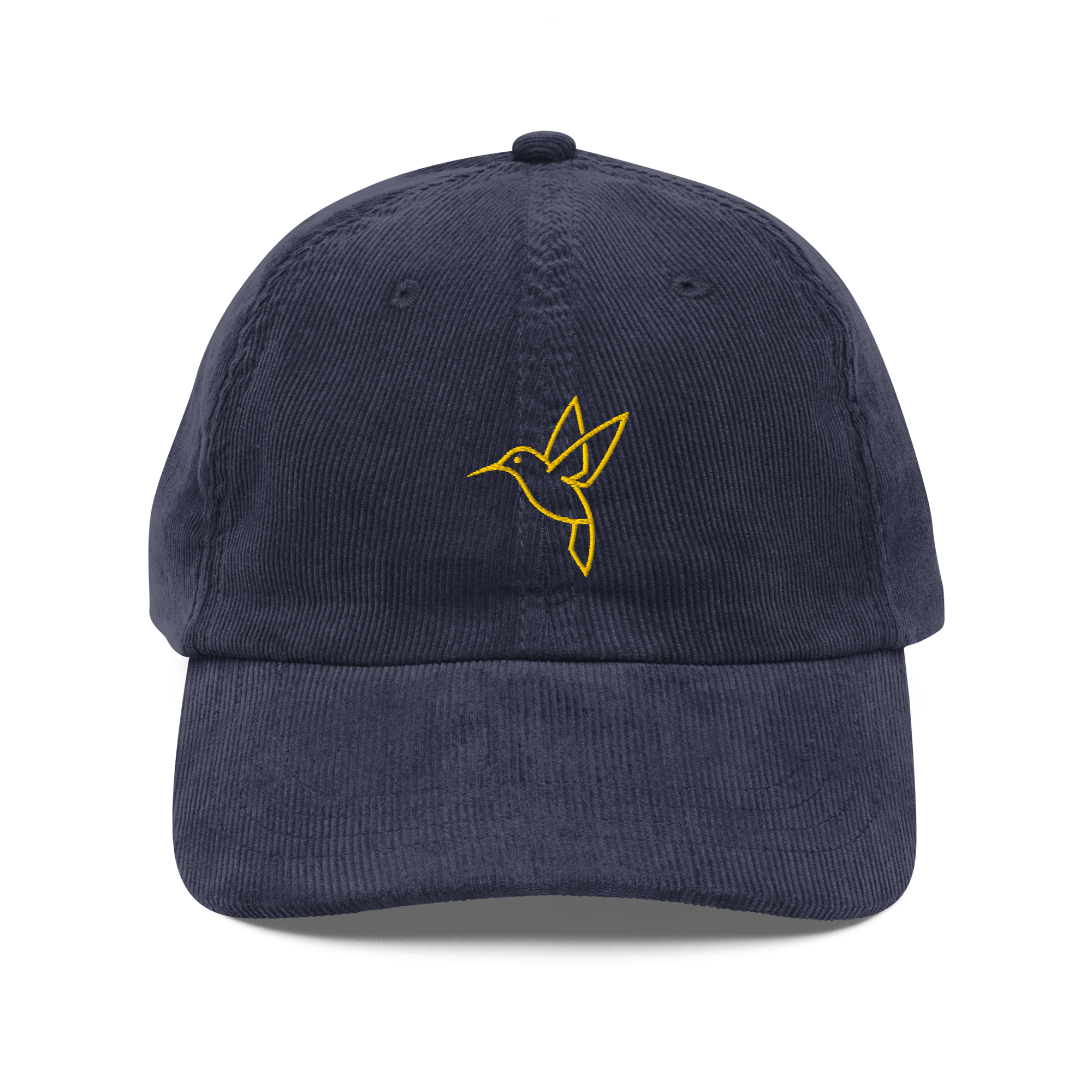 Vintage Hummingbird Corduroy Hat | Embroidered | Heartland Stitch